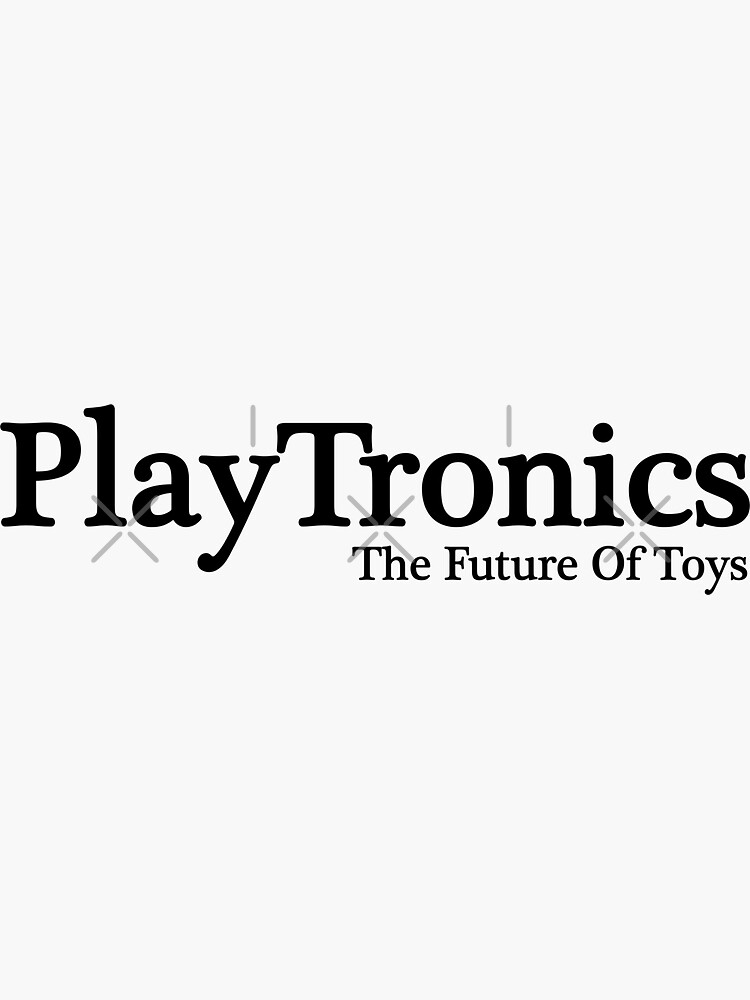 "PlayTronics - The Future Of Toys" Sticker by chazy73 | Redbubble