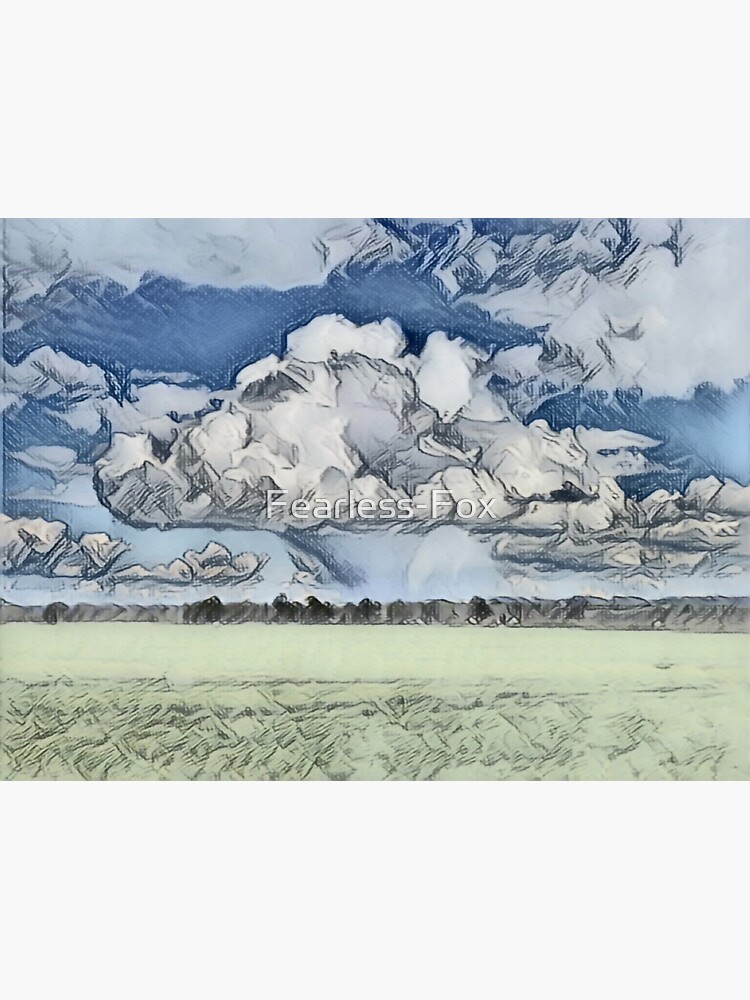 "Storm Cloud In Pen And Ink" Sticker for Sale by Fearless-Fox | Redbubble