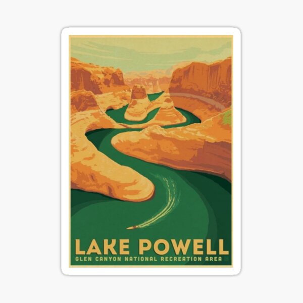 "Lake powell Sticker" Sticker for Sale by HollieMoen | Redbubble
