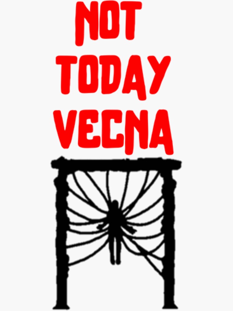 "Not Today Vecna " Sticker for Sale by FayWaters | Redbubble