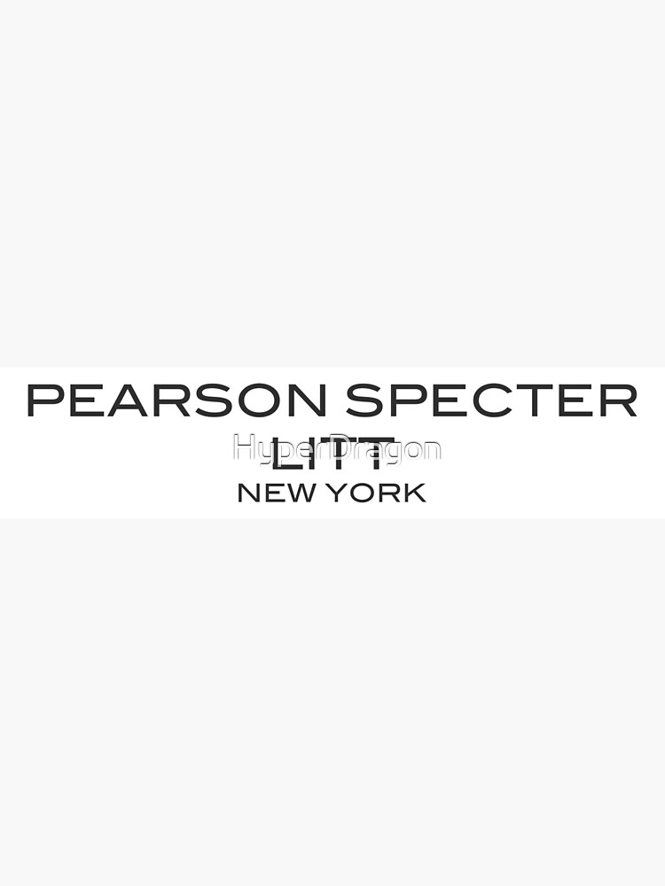 "Pearson Specter Litt" Art Print by HyperDragon | Redbubble