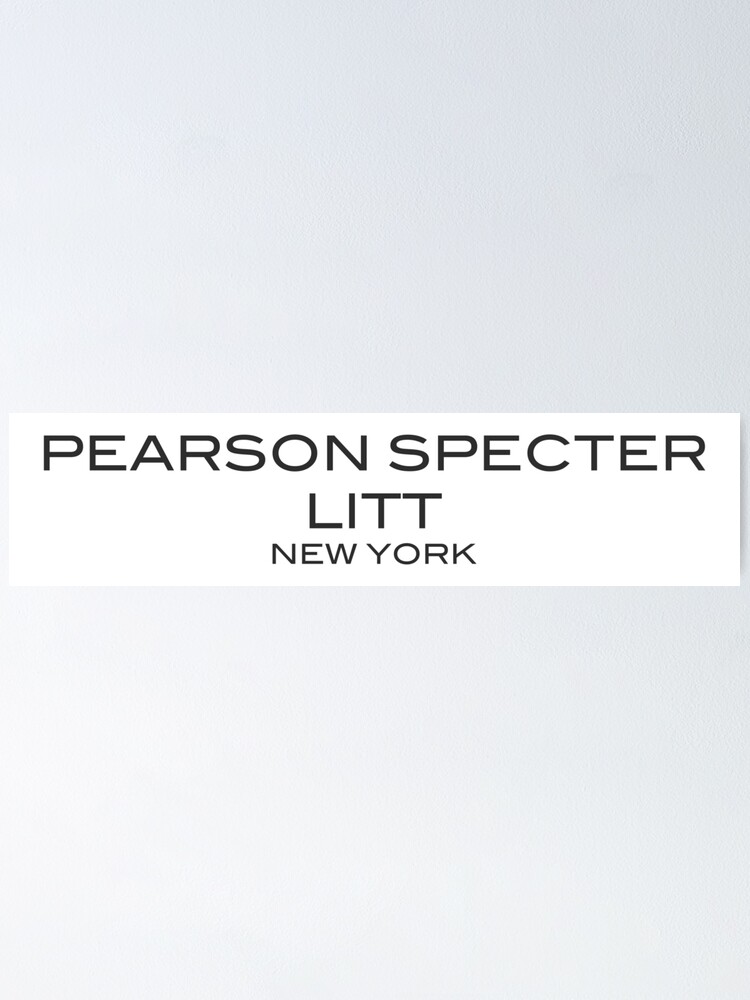 "Pearson Specter Litt" Poster for Sale by HyperDragon | Redbubble