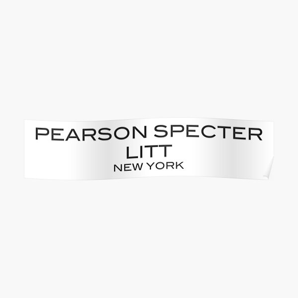 "Pearson Specter Litt" Poster for Sale by HyperDragon | Redbubble