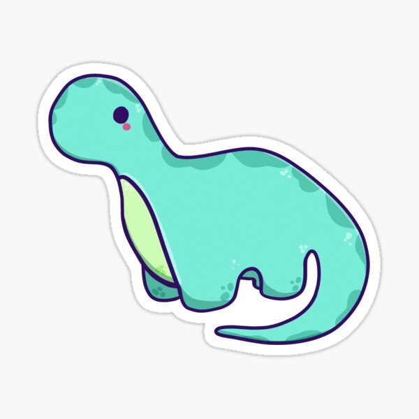 "Dinosaur brontosaurus cute kawaii for kids and dinosaur lovers ...