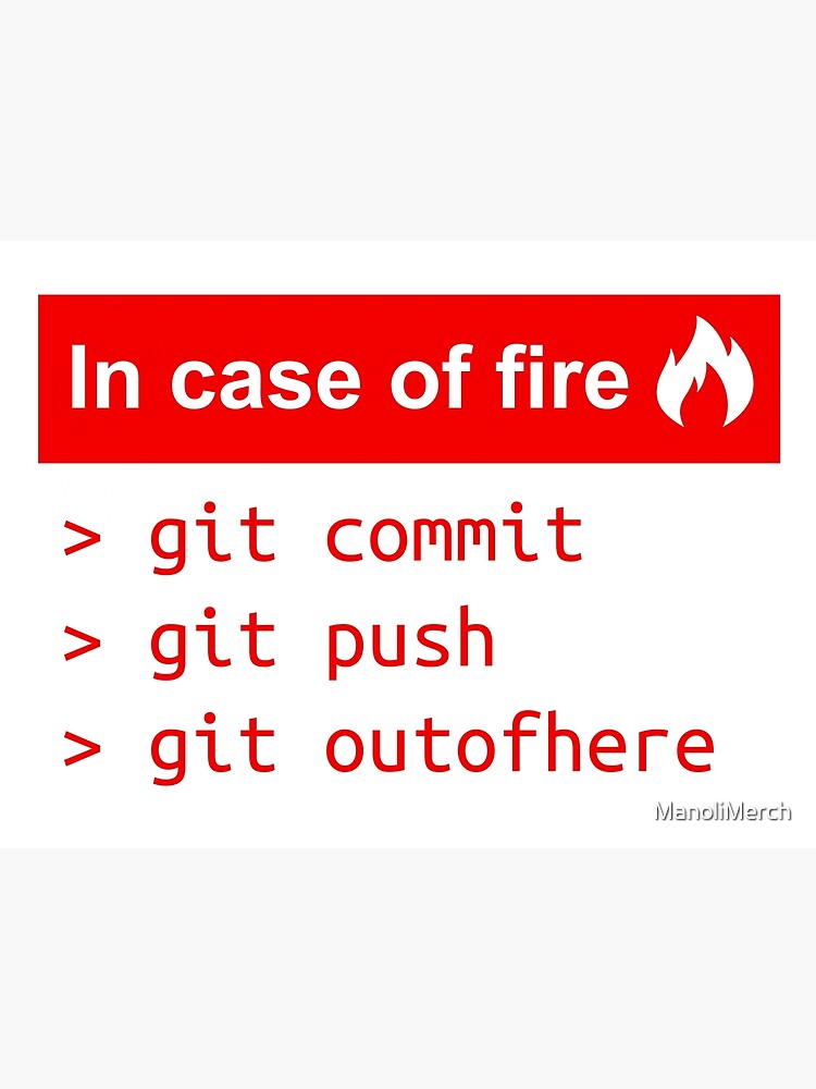 "In case of fire - Software Development humor / humour ( Git / Github ...