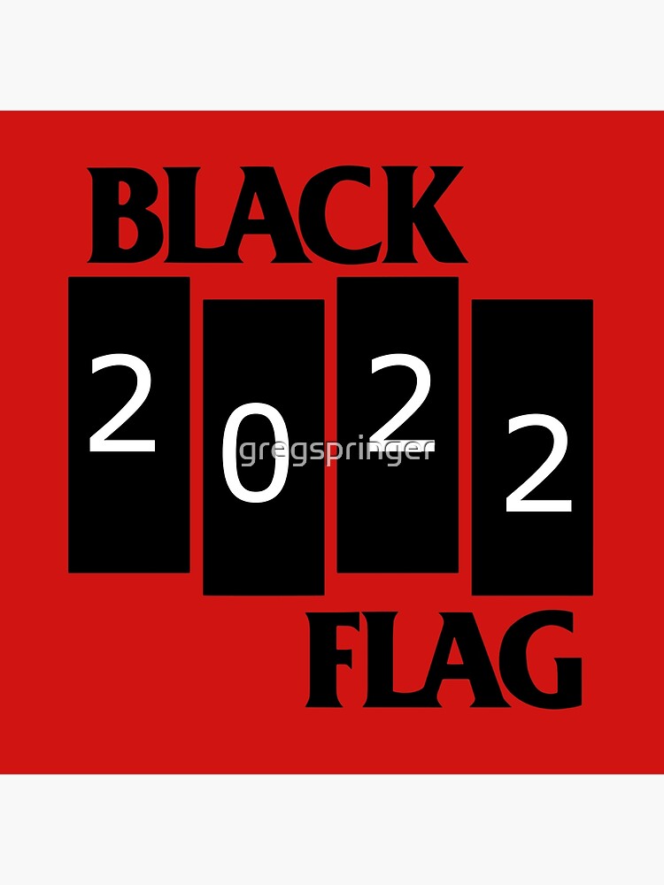 "second Black Logo and Flag" Poster for Sale by gregspringer | Redbubble