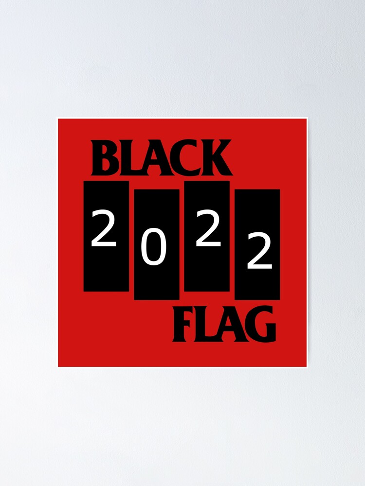 "second Black Logo and Flag" Poster for Sale by gregspringer | Redbubble