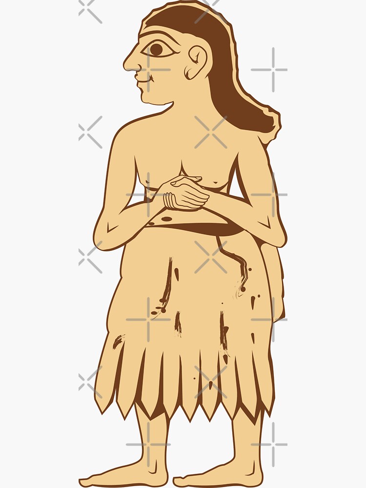 "Sumerian Mother" Sticker for Sale by YousifAziz | Redbubble