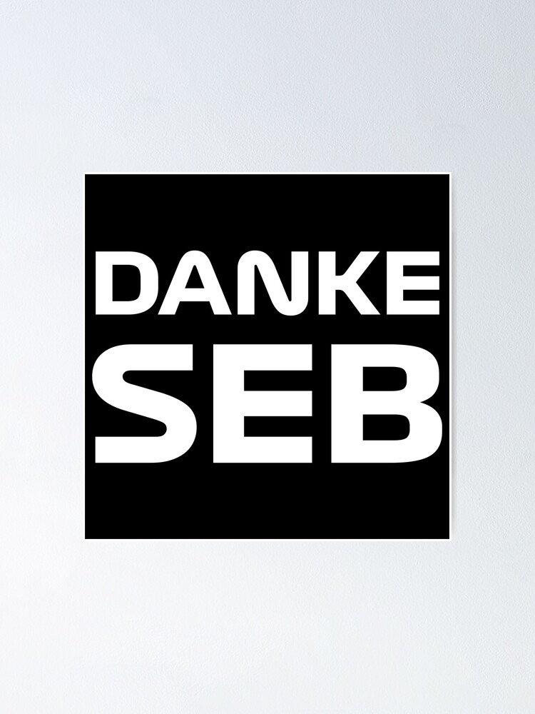 "Danke Seb Sebastian Vettel Retirement" Poster for Sale by larsmeijer11 ...