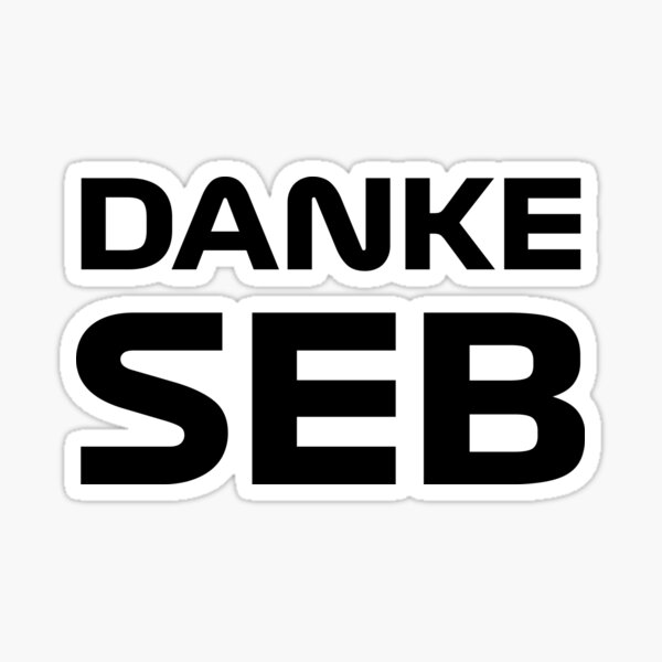 "Danke Seb Sebastian Vettel Retirement" Sticker for Sale by ...