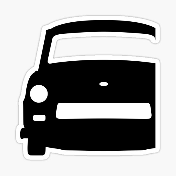 "Trabant 601 front black silhouette" Sticker for Sale by EdimDesign ...