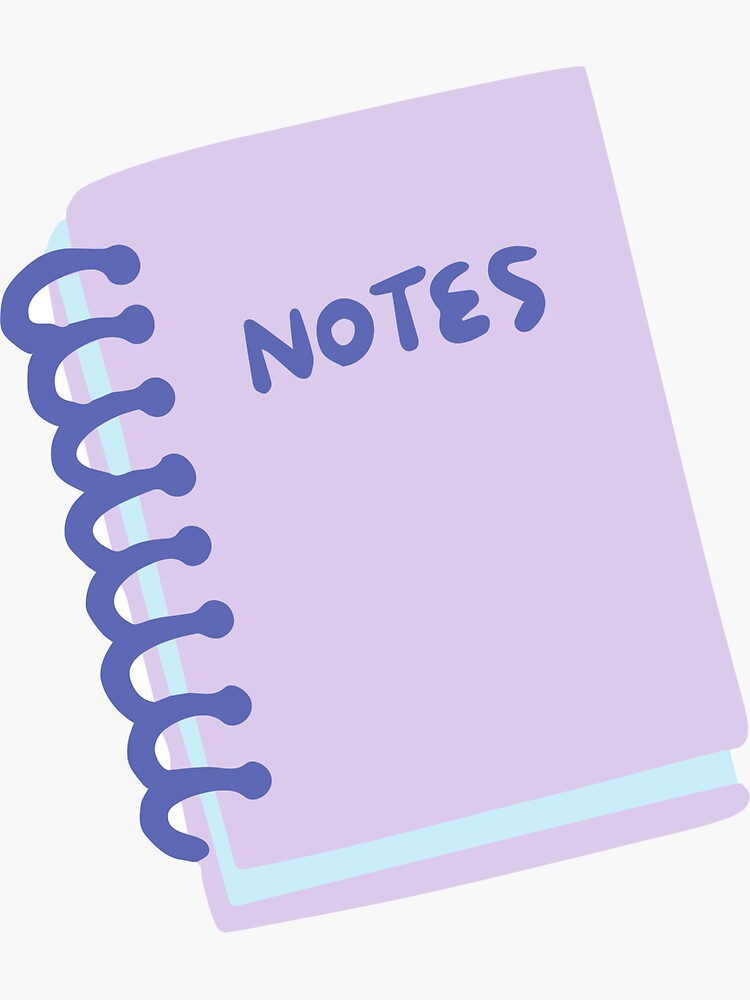 "notebook" Sticker for Sale by beekem | Redbubble
