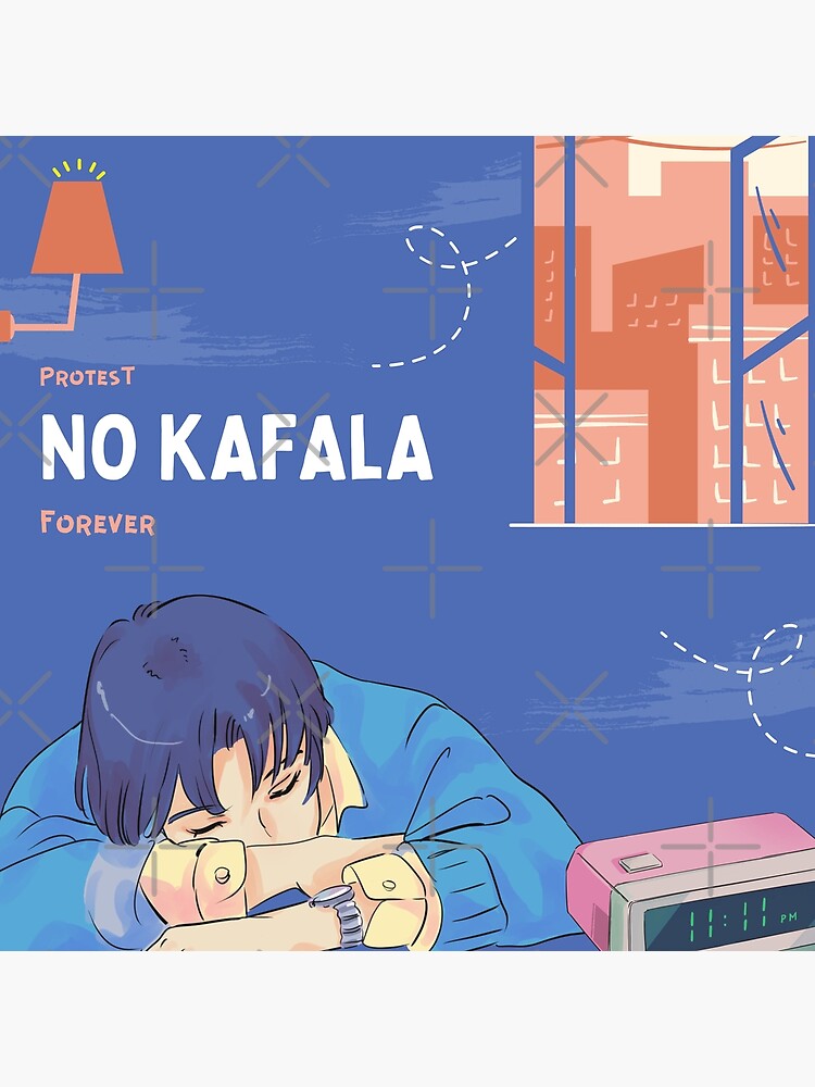 "No Kafala System Protest Design Blue Version" Poster for Sale by ...