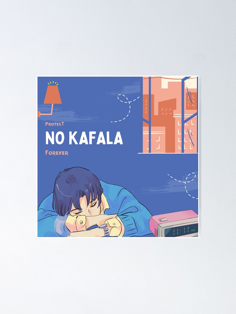 "No Kafala System Protest Design Blue Version" Poster for Sale by ...