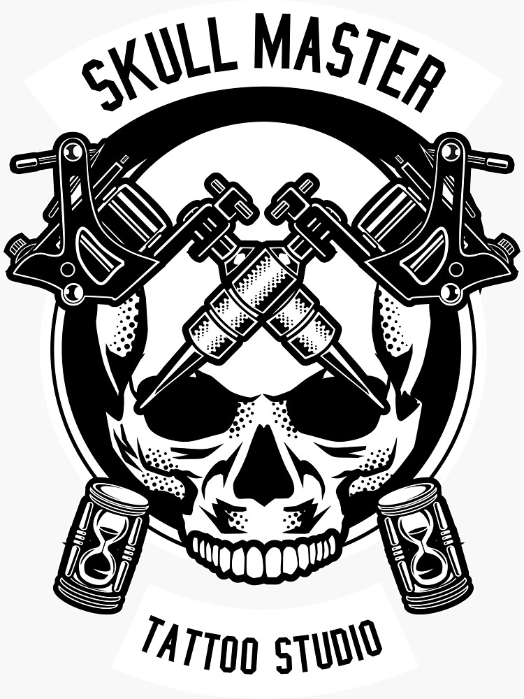"1422 Skull Master Tattoo" Sticker for Sale by UtaKagawa | Redbubble