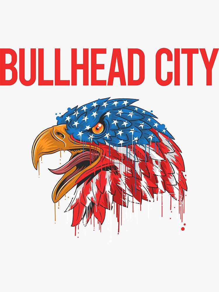 "USA Eagle Bullhead City" Sticker for Sale by sharonkelly11 | Redbubble