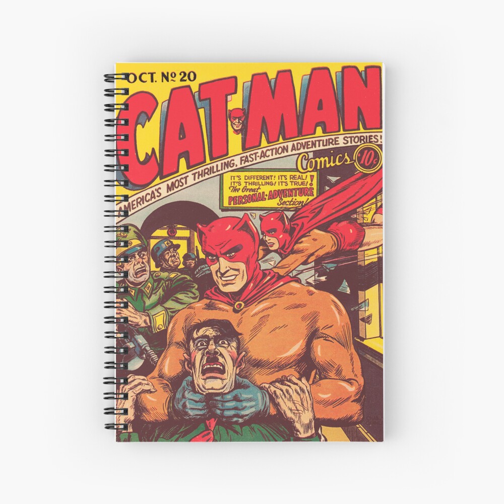 "Catman 20 Classic Hitler Choking Comic Vintage Superhero Adventure ...
