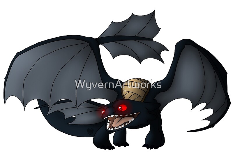 "Night Fury Design" by WyvernArtworks | Redbubble