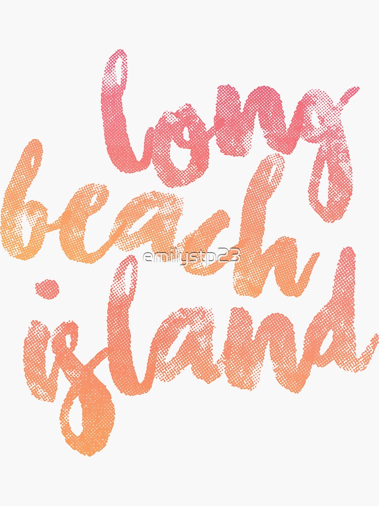 "Long Beach Island" Sticker for Sale by emilystp23 | Redbubble