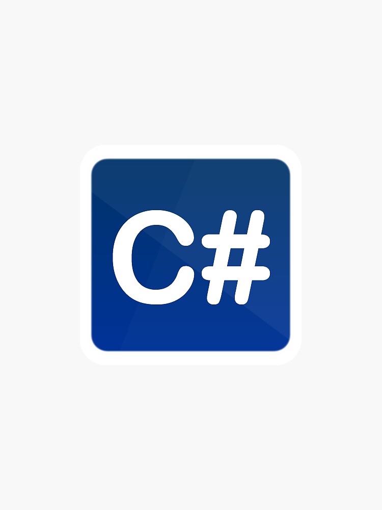 "C# sharp .net sticker design" Sticker by kpopteam | Redbubble