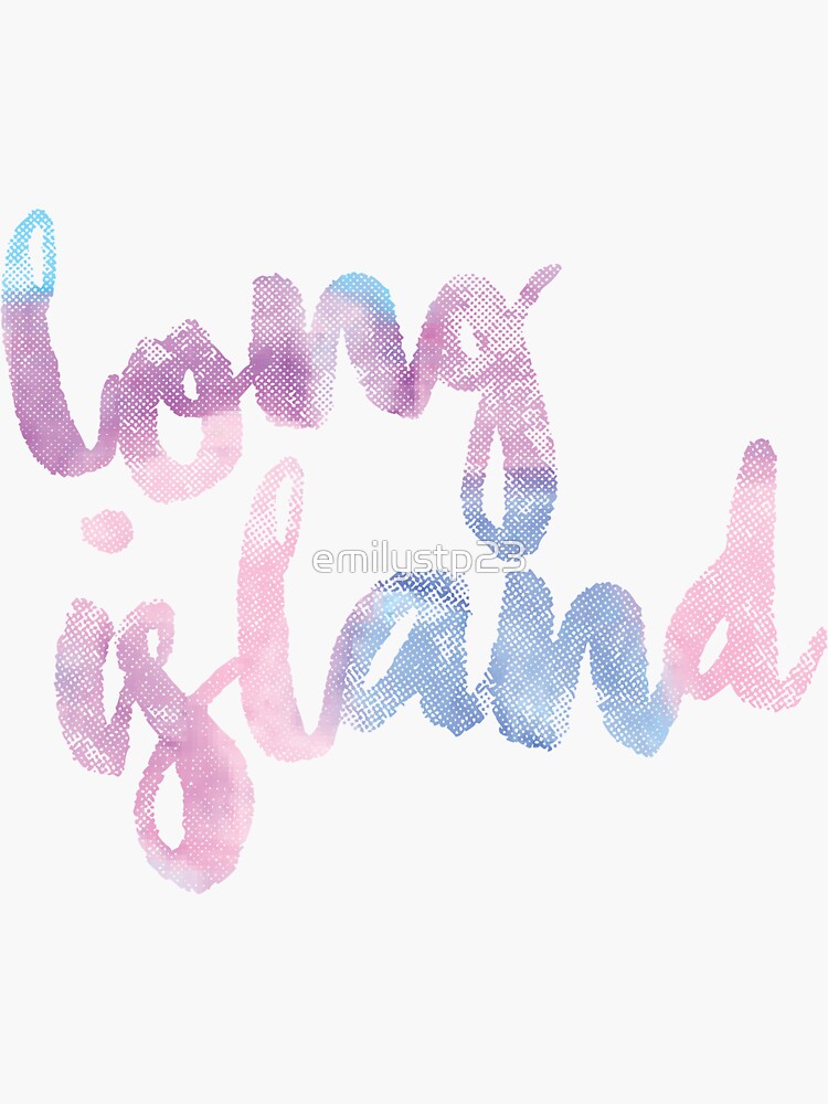 "Long Island" Sticker for Sale by emilystp23 | Redbubble