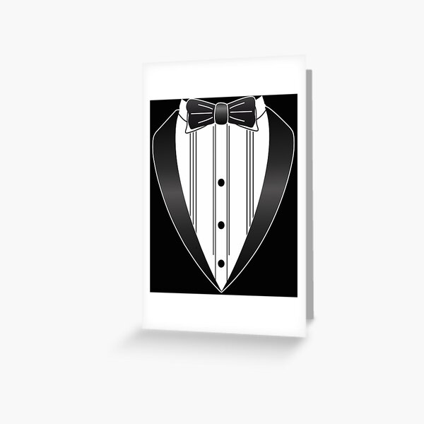 "Black and White Tuxedo Bow Tie Funny Party Humor Concert Retro Tux ...