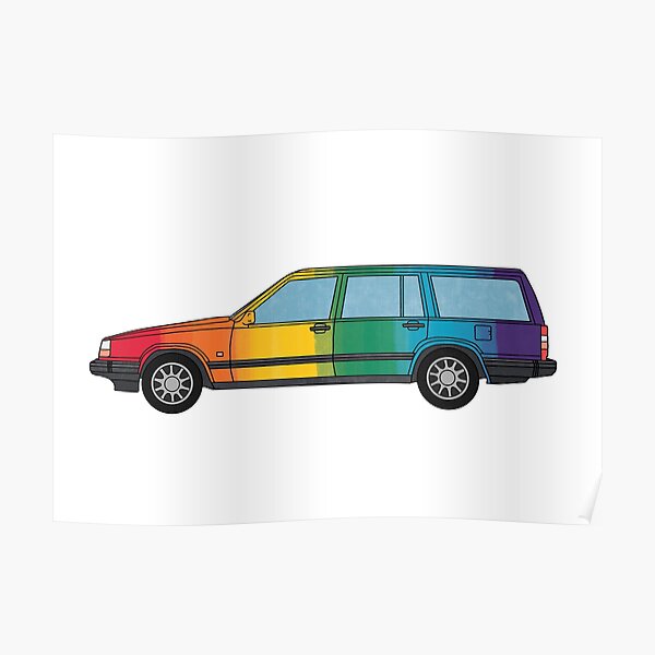 "Volvo 940 Pride Edition" Poster for Sale by Doerpnation | Redbubble