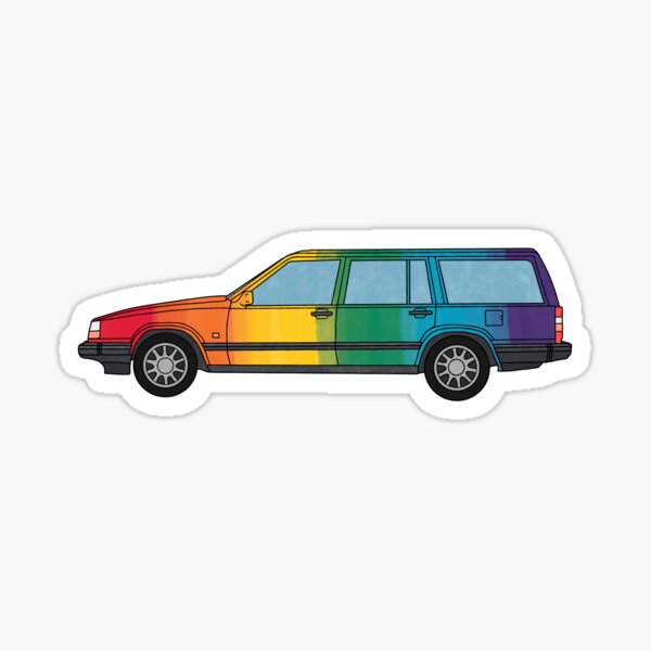 "Volvo 940 Pride Edition" Sticker for Sale by Doerpnation | Redbubble