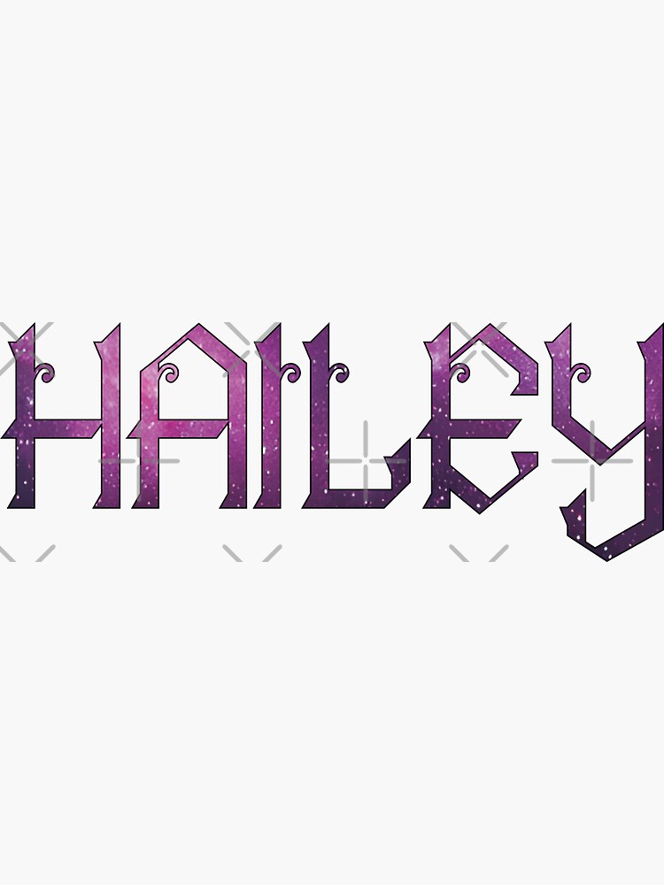 "HAILEY Name I - My name is HAILEY - typography name - Galaxy Vibe ...