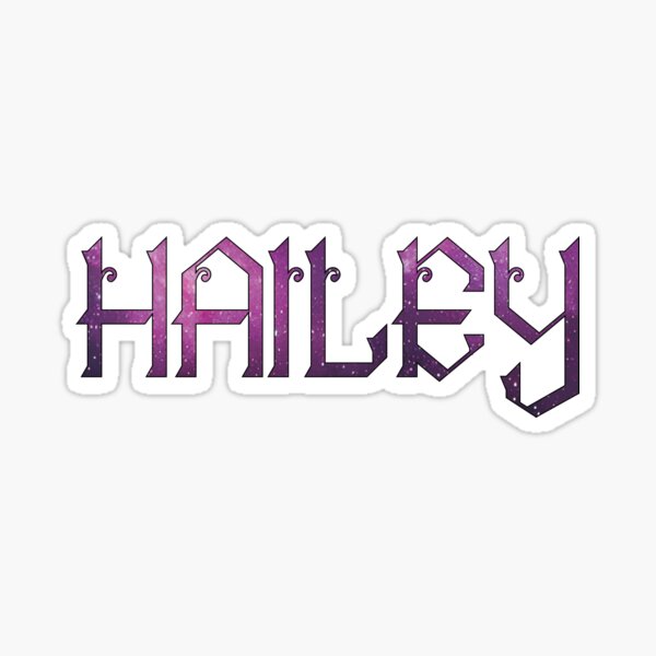 "HAILEY Name I - My name is HAILEY - typography name - Galaxy Vibe ...