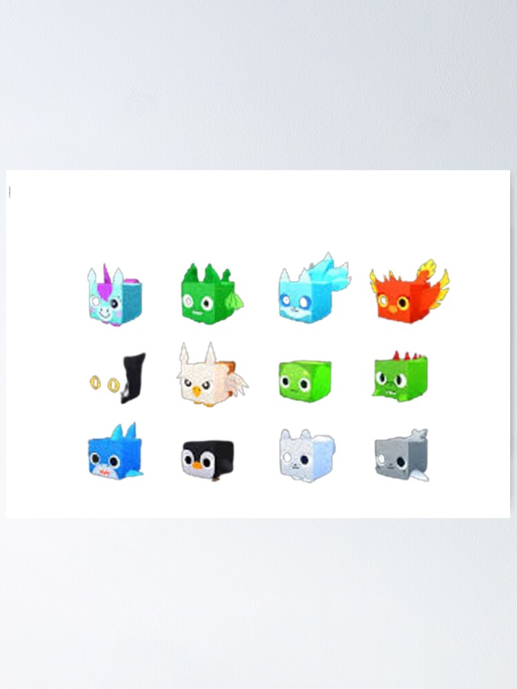 "roblox pet simulator x" Poster for Sale by Alexa-test | Redbubble