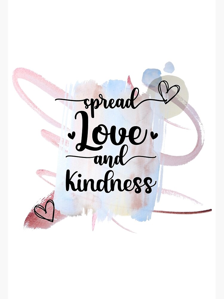 "Spread Love And Kindness Inspirational Motivational Quote | Purple ...