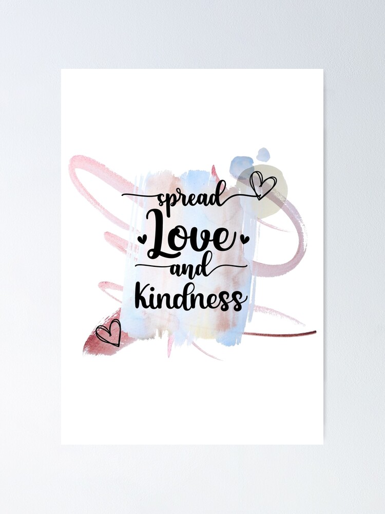 "Spread Love And Kindness Inspirational Motivational Quote | Purple ...