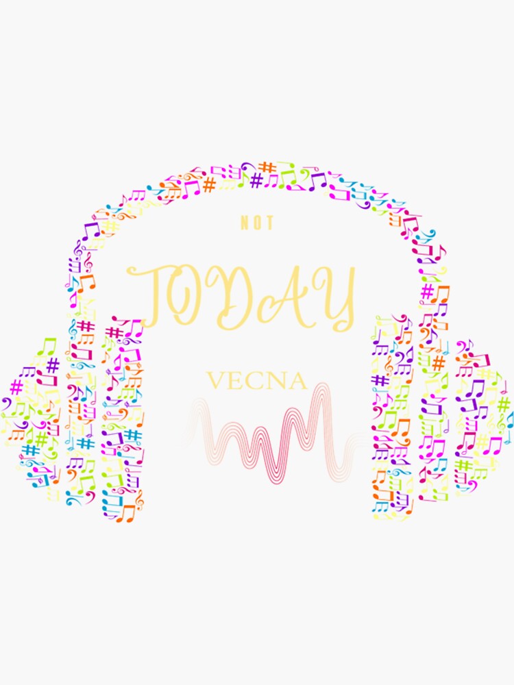 "Not today vecna" Sticker for Sale by MarilyAnderson | Redbubble