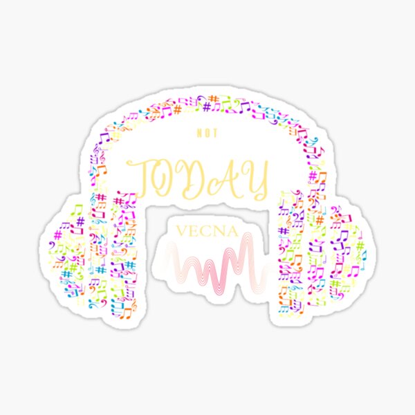 "Not today vecna" Sticker for Sale by MarilyAnderson | Redbubble