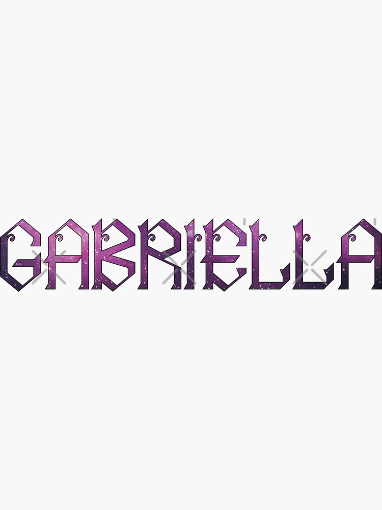 "GABRIELLA Name I - My name is GABRIELLA - typography name - Galaxy ...