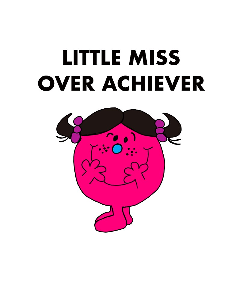 "Little Miss Over Achiever" Sticker for Sale by jvcreate | Redbubble