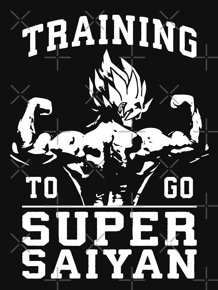 Training To Go Super Saiyan Anime Gym Motivational T Shirt For Sale