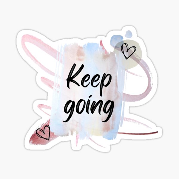 "Keep Going Inspirational Motivational Quote | Purple Pink Pastel ...