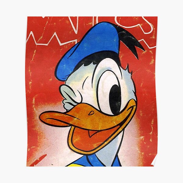 Donald Duck Poster For Sale By Joker 888 Redbubble