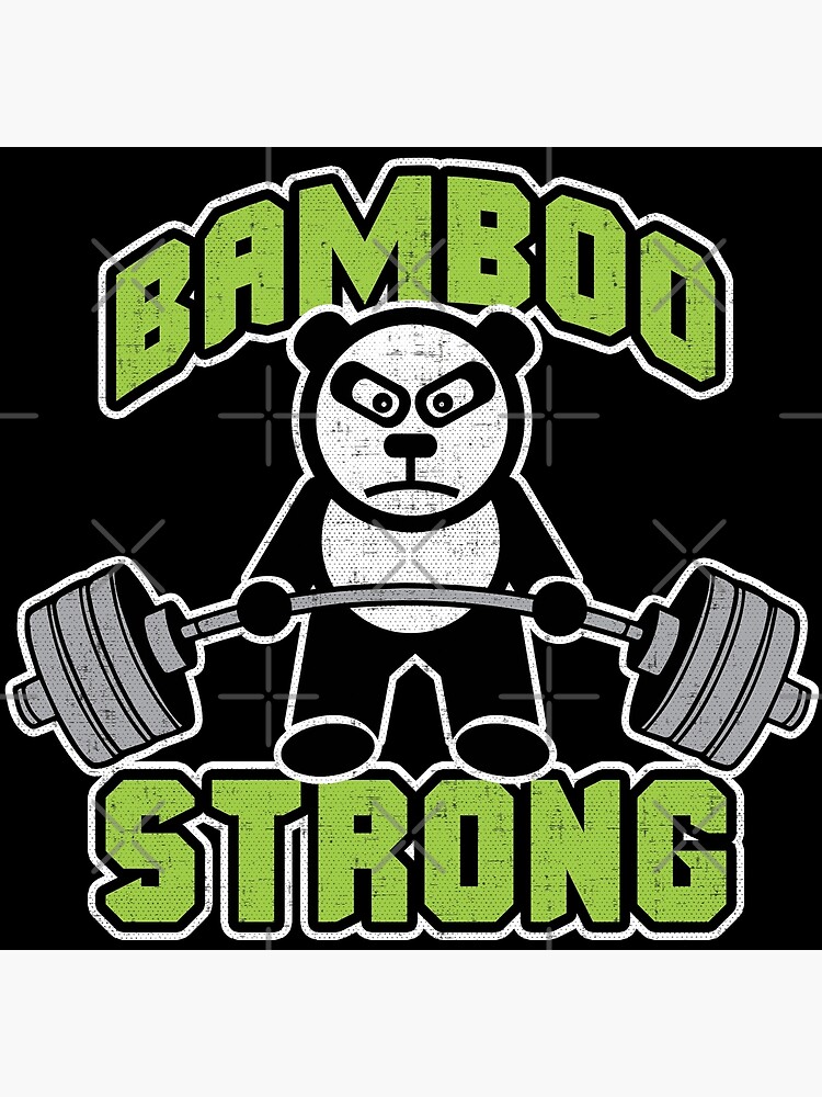 "Panda Bear Workout - Bamboo Strong" Poster for Sale by gohanflex ...