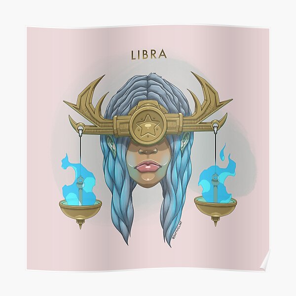 "Libra Zodiac Sign" Poster for Sale by riotpixel | Redbubble
