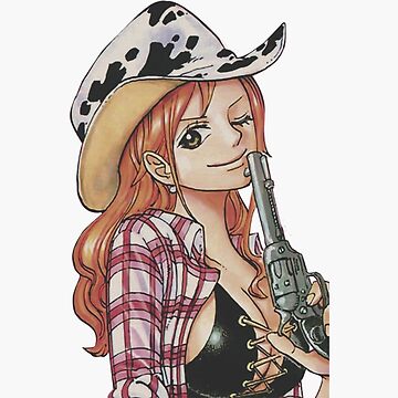 "Cowgirl Nami" Stickerundefined by gxstrea | Redbubble