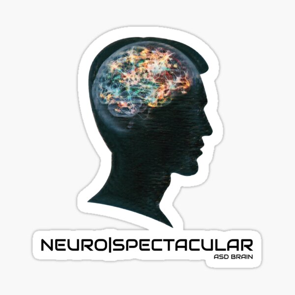 "Neuro|Spectacular ASD White Male Design 01" Sticker for Sale by ...