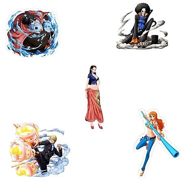 "One piece straw hat crew sticker pack 2" Sticker for Sale by ...
