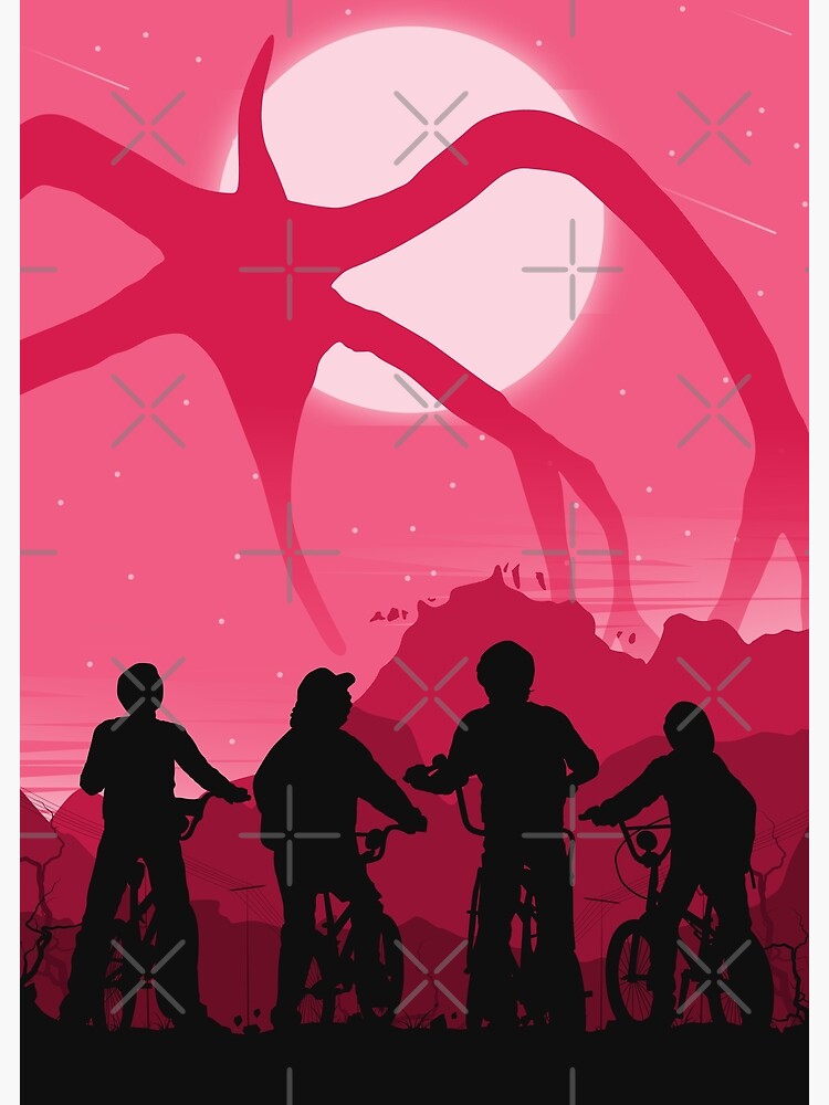"Stranger Things : Mind Flayer and Children" Art Print for Sale by ...