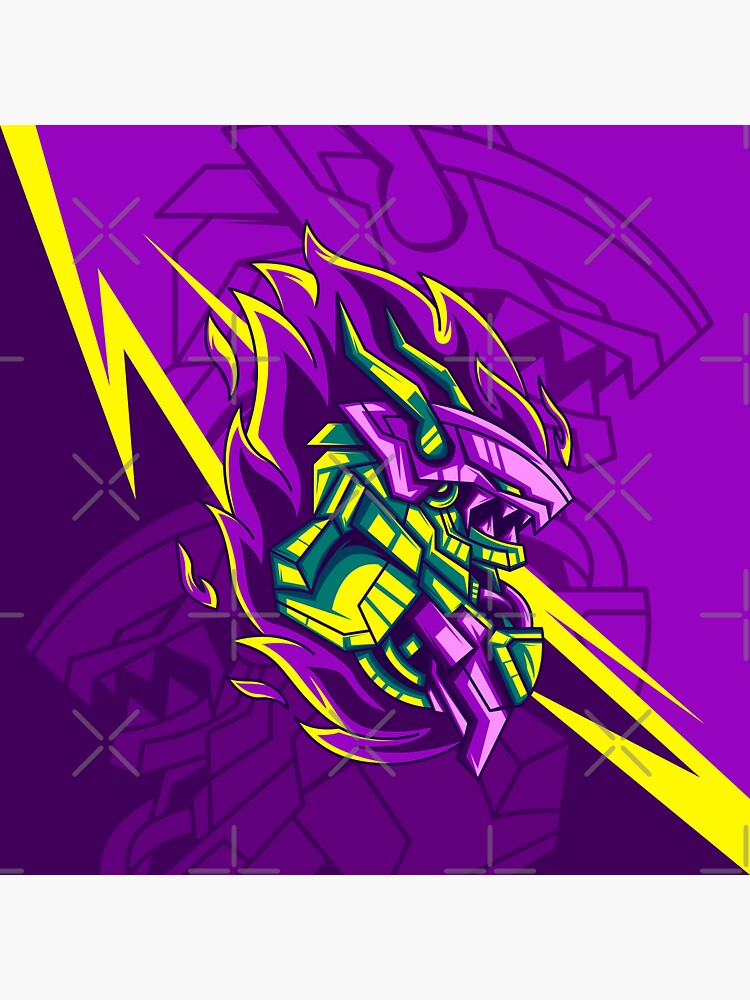 "Violet Cyborg Armor" Sticker for Sale by leen12 | Redbubble
