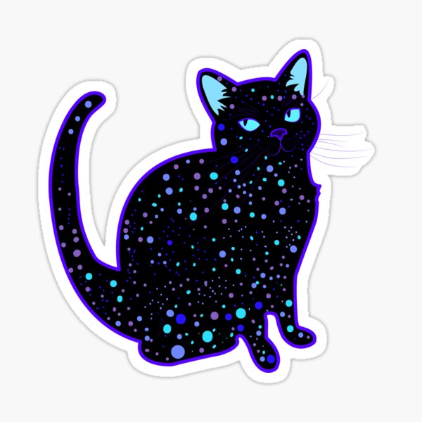 "Space cat" Sticker by Kioto | Redbubble
