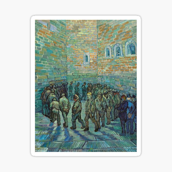 "Prisoners Exercising" Sticker for Sale by rimmatv | Redbubble