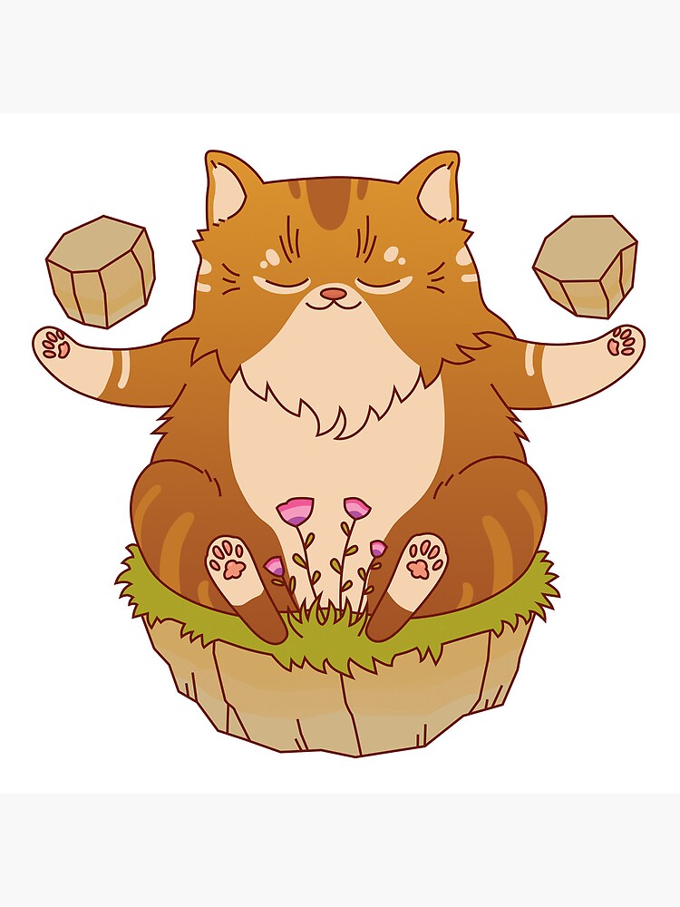 "Earth Cat Elemental " Poster for Sale by meowssytarot | Redbubble